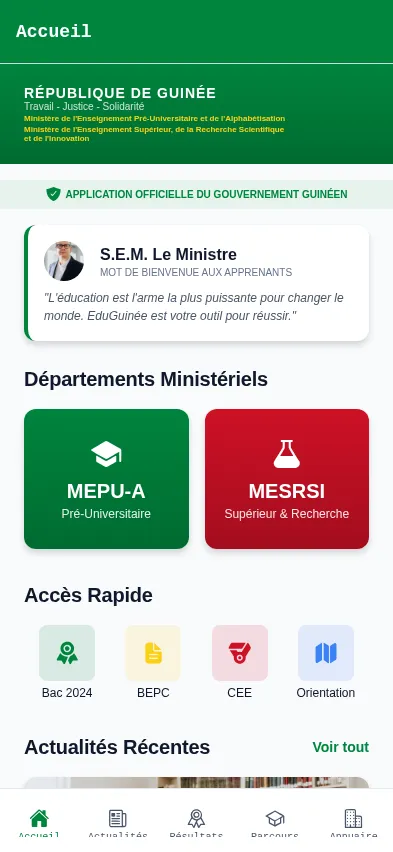 EduGuinée Mobile App