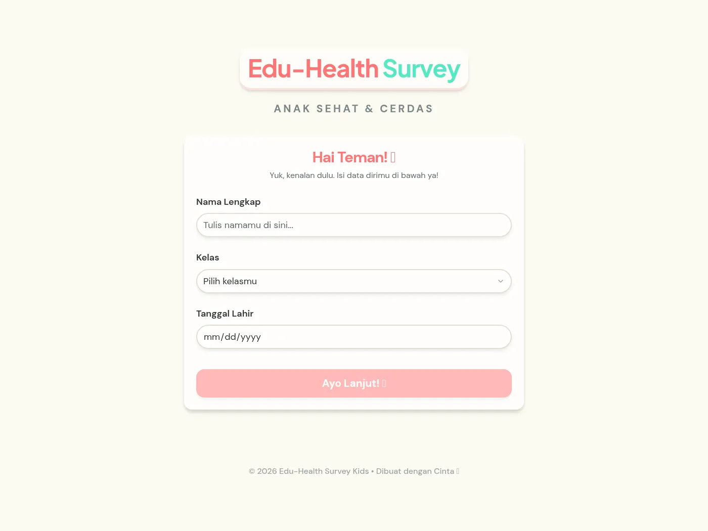 Edu-Health Survey Kids