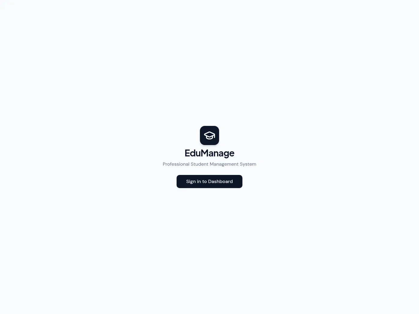 EduManage Dashboard