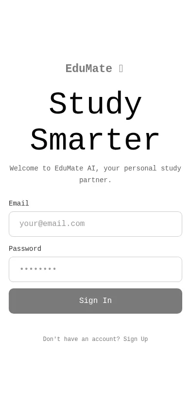 EduMate AI Study Partner
