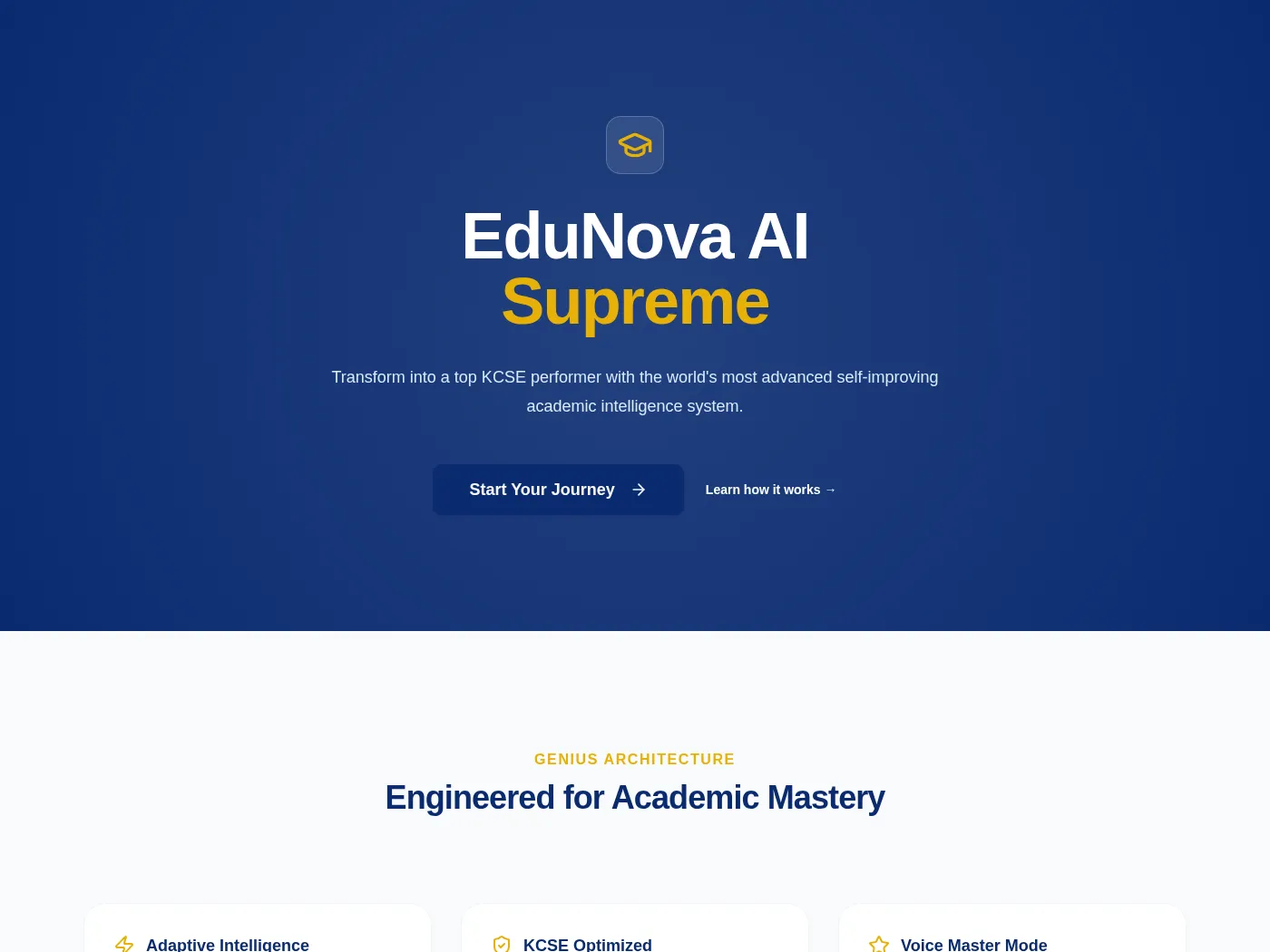 EduNova AI Supreme