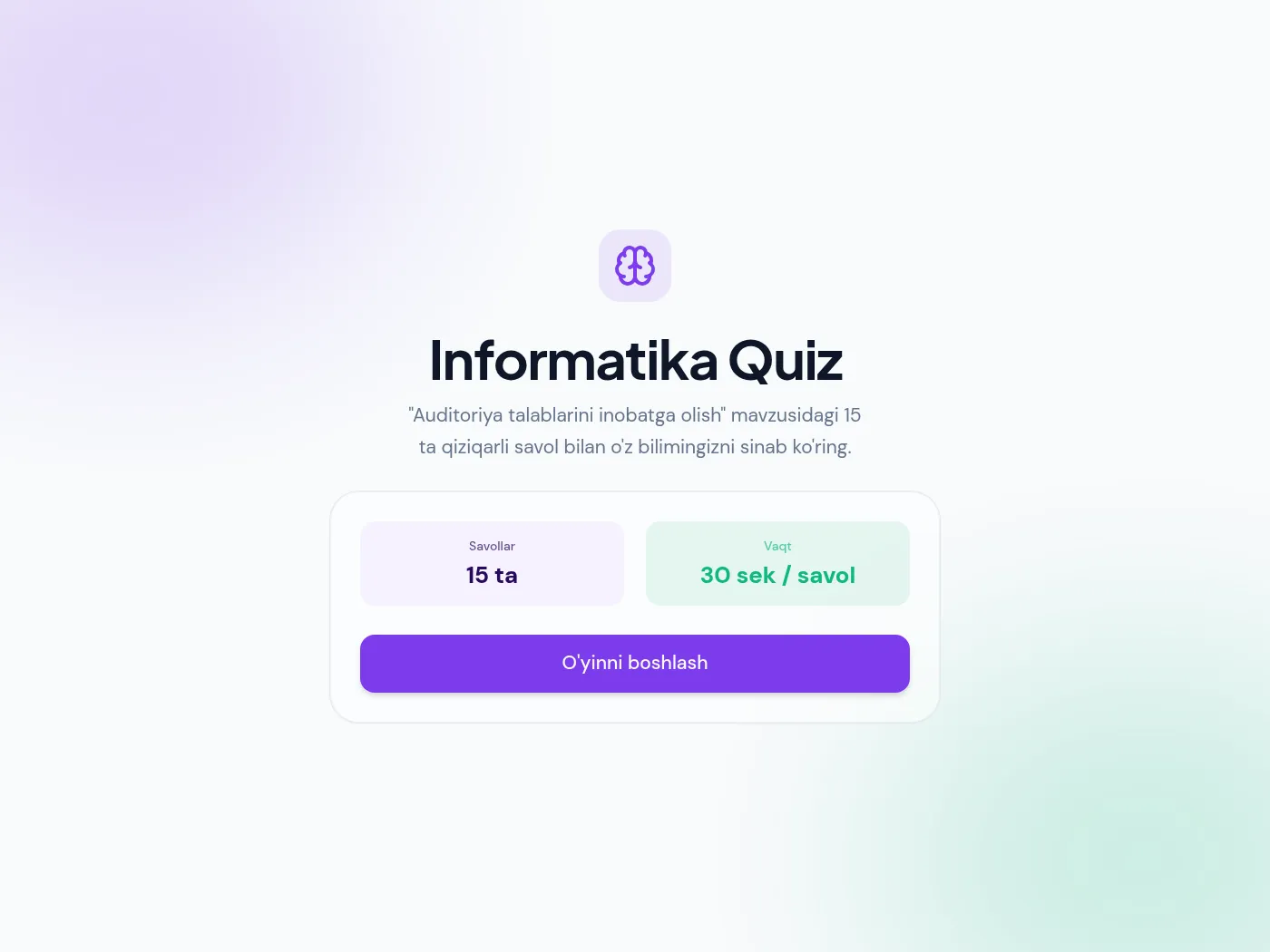 EduQuiz Master