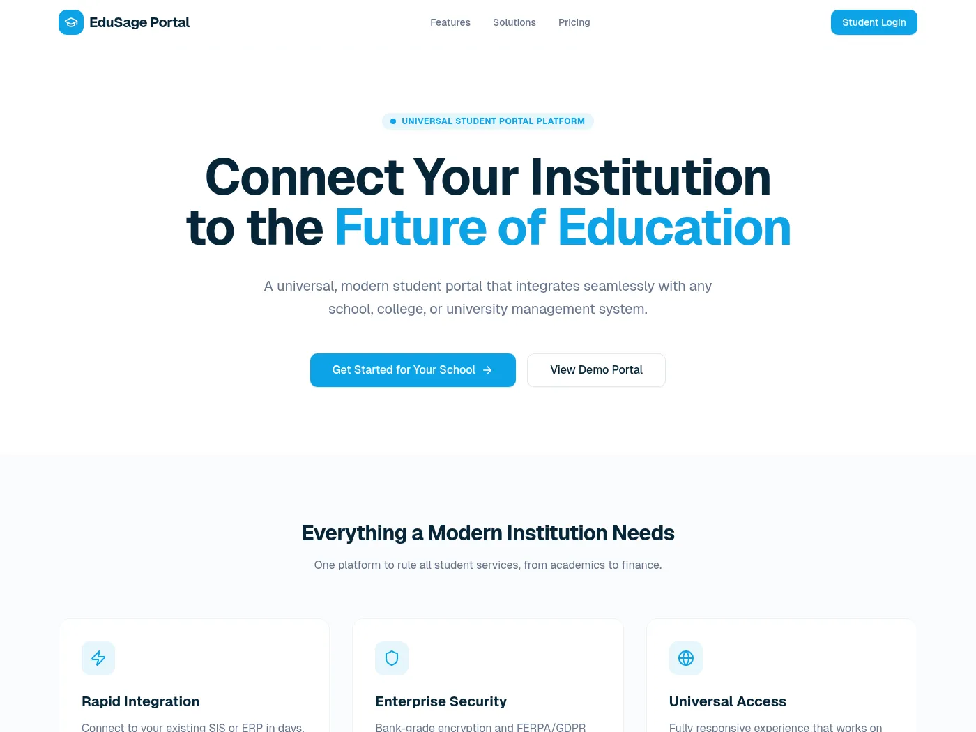 EduSage Portal Connect
