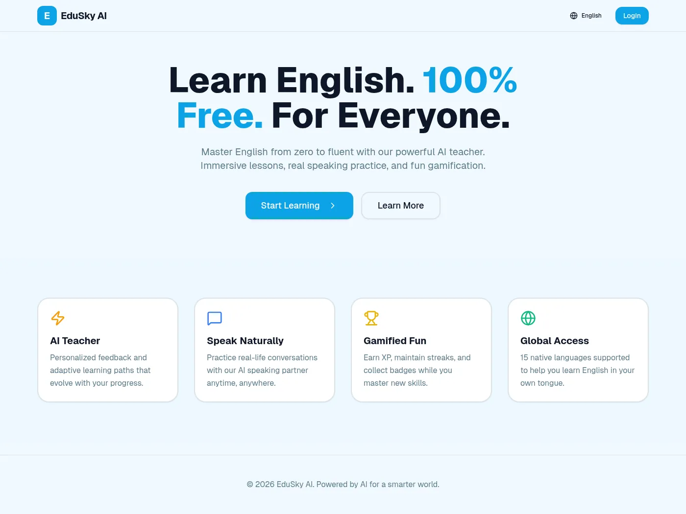EduSky AI English App