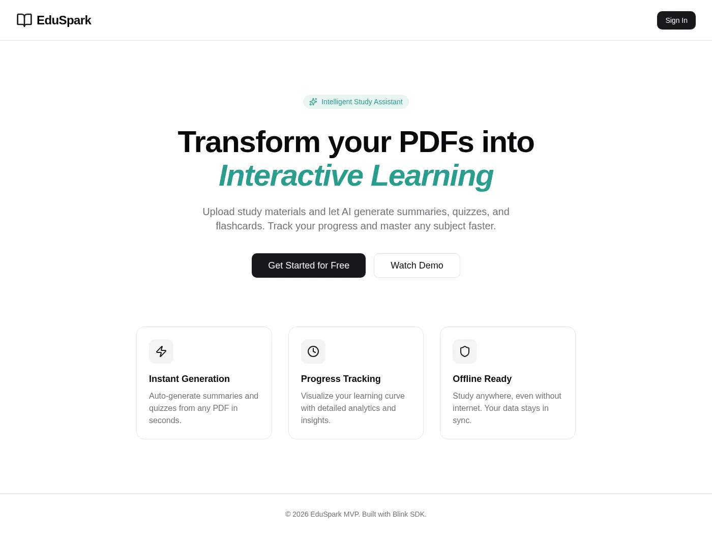 EduSpark MVP