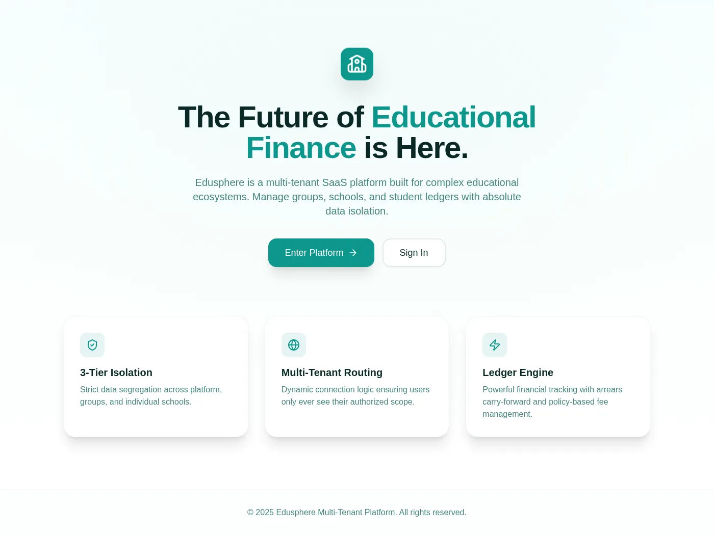 Edusphere Multi-Tenant Platform