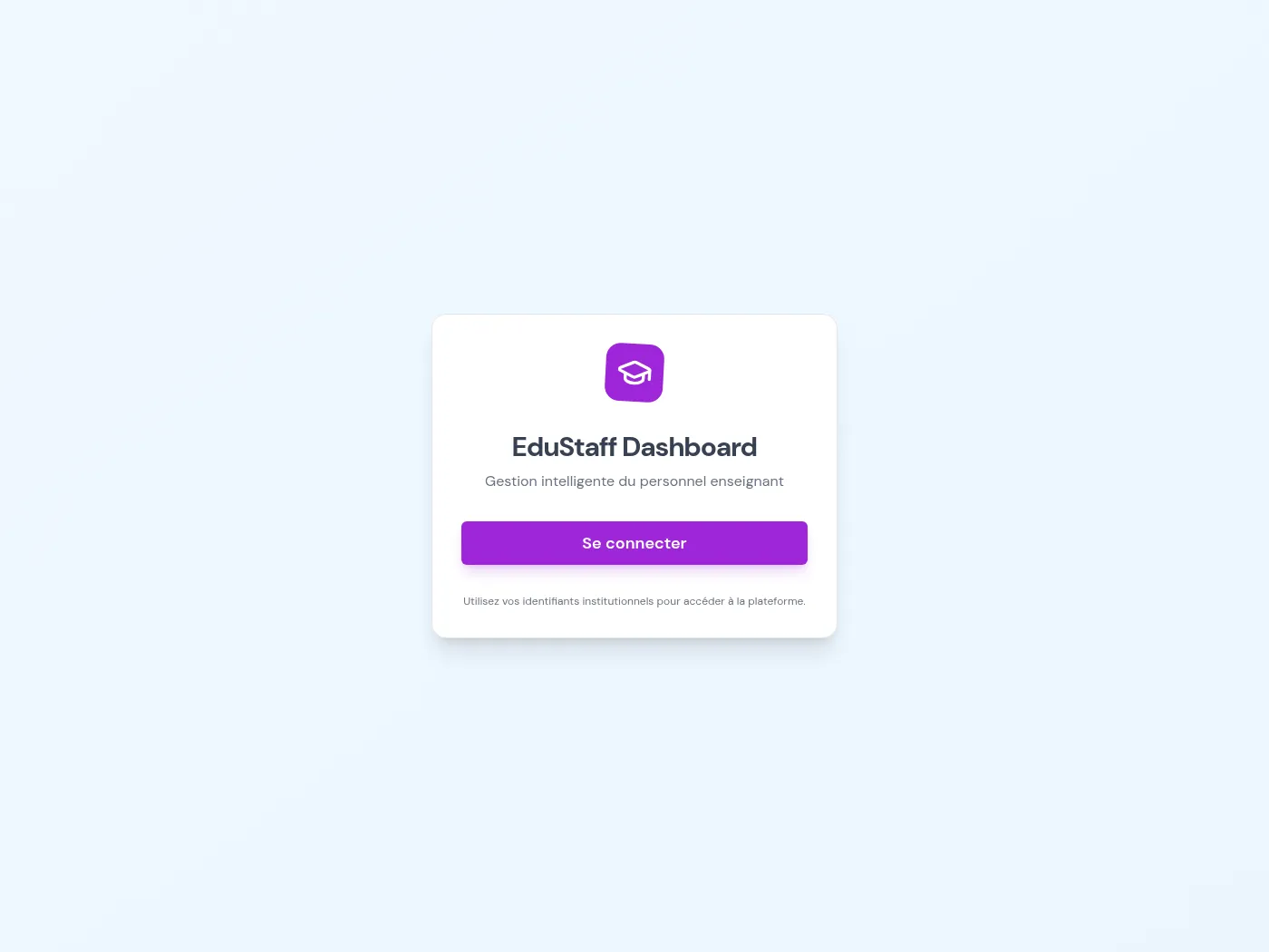 EduStaff Dashboard
