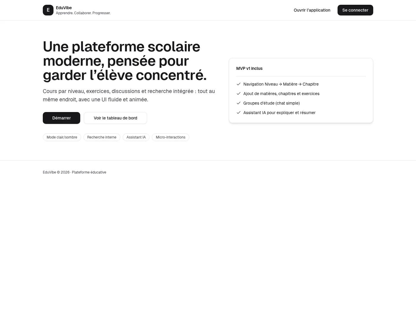 EduVibe Platform