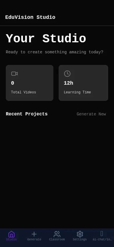 EduVision AI Studio