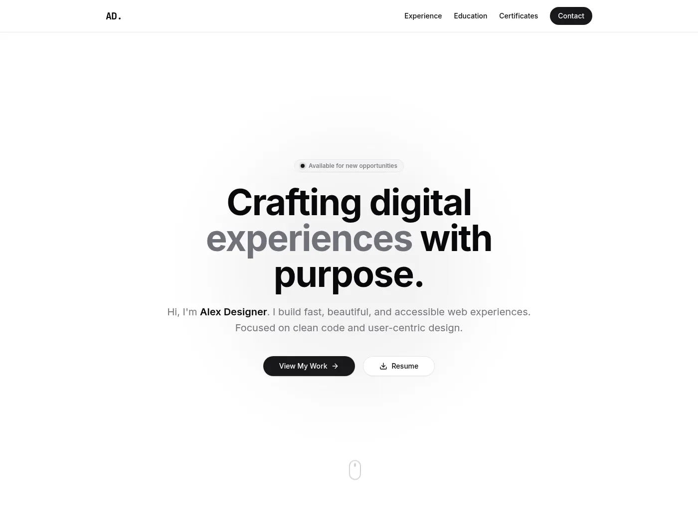 EduWork Portfolio Site
