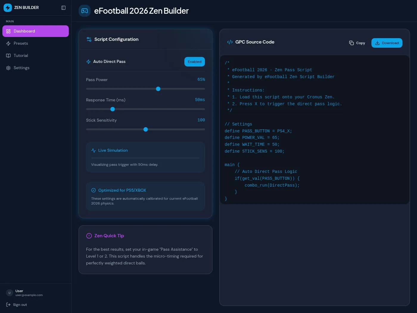 eFootball Zen Pass Script