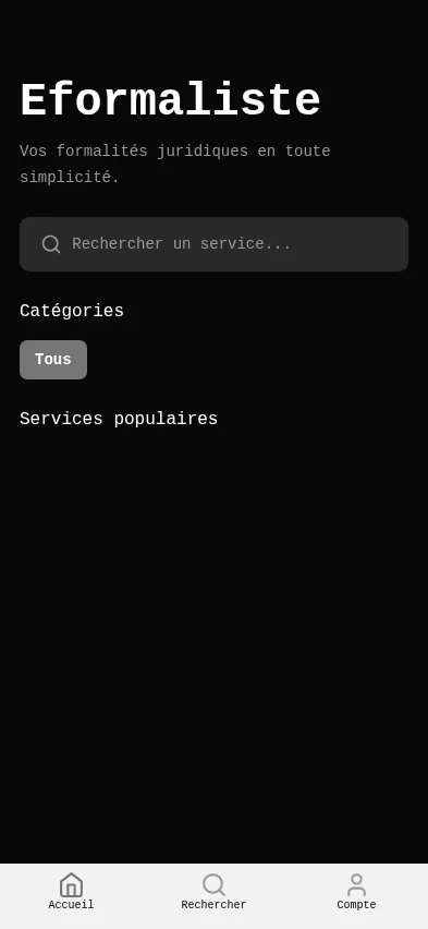 Eformaliste Mobile Portal