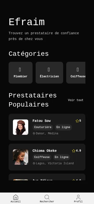 Efraim Service Connect