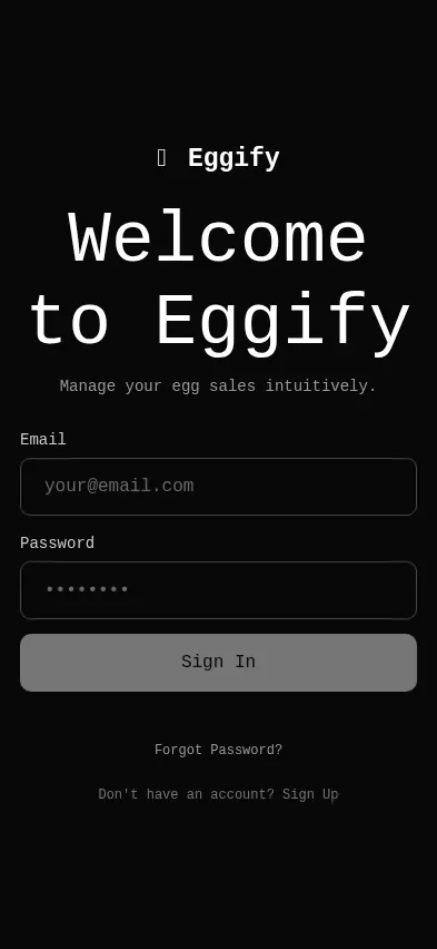 Eggify Sales Manager