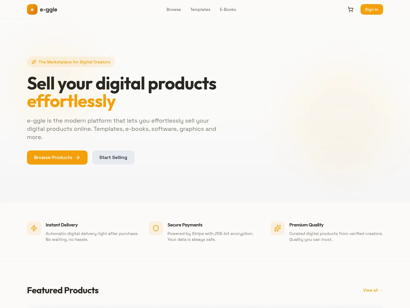 e-ggle Marketplace