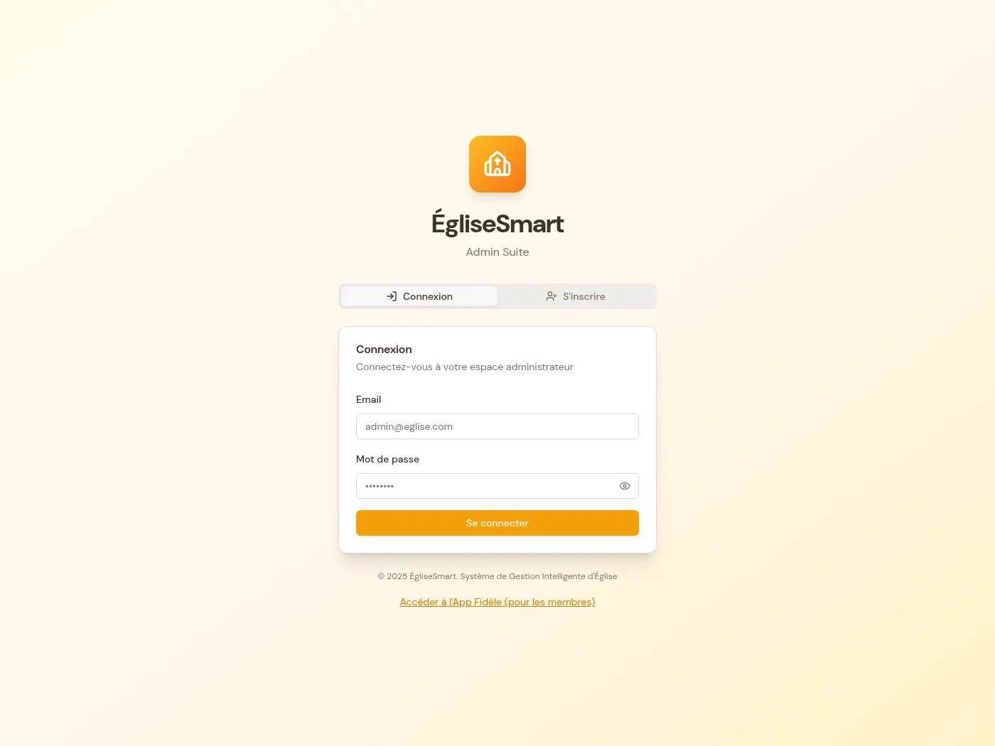 ÉgliseSmart Admin Suite