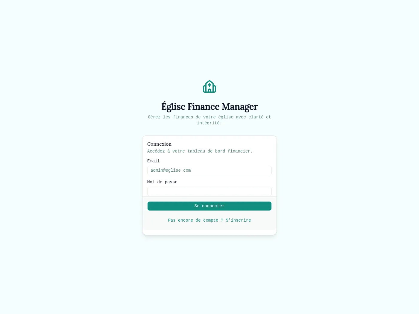Église Finance Manager
