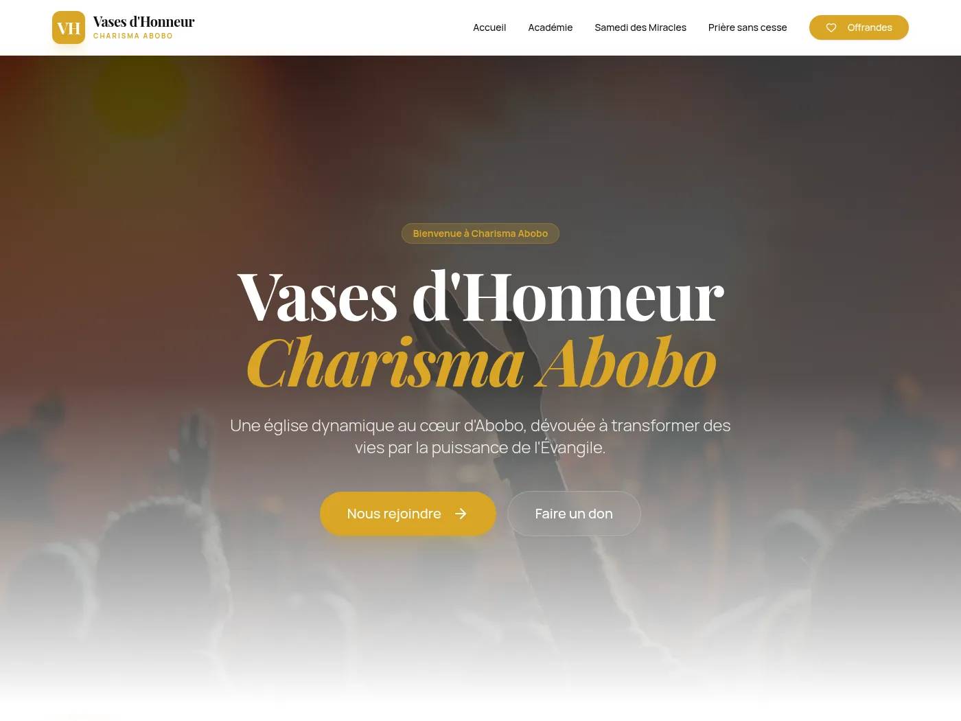 Vases d'Honneur Charisma Abobo