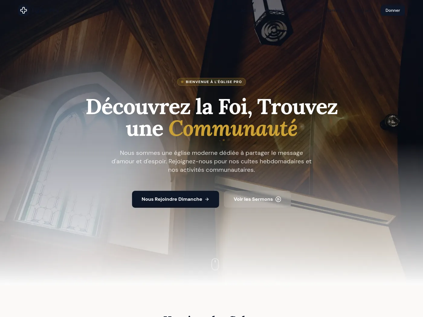 Église Pro Website