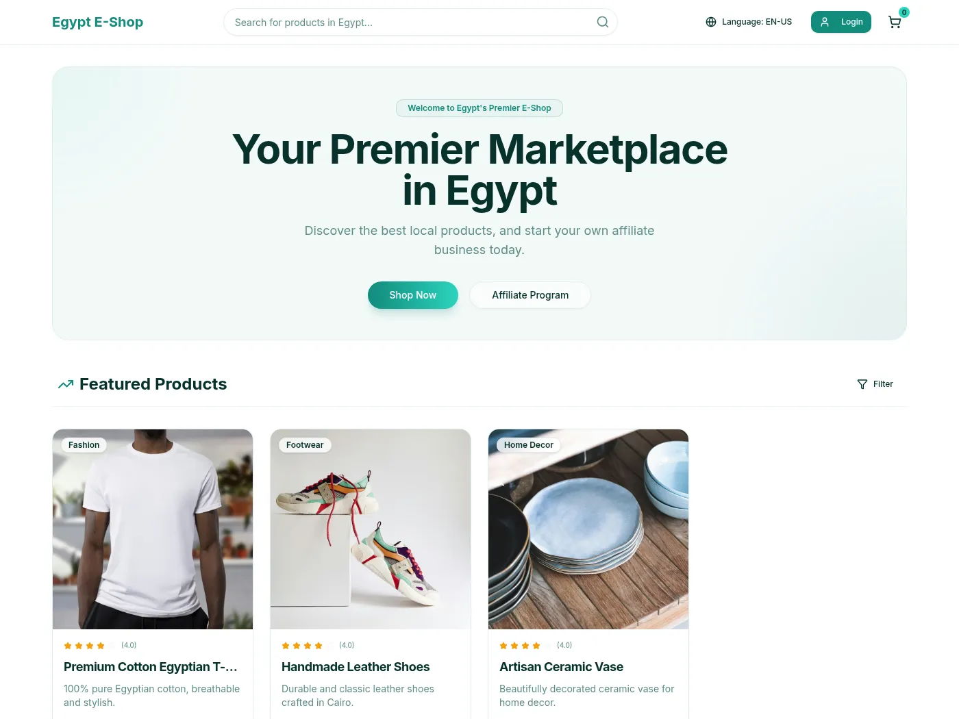 Egypt E-Shop Platform