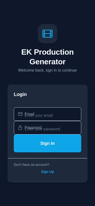 EK Production Generator