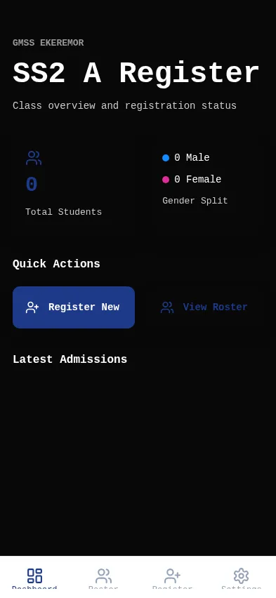 GMSS Ekeremor Student Register