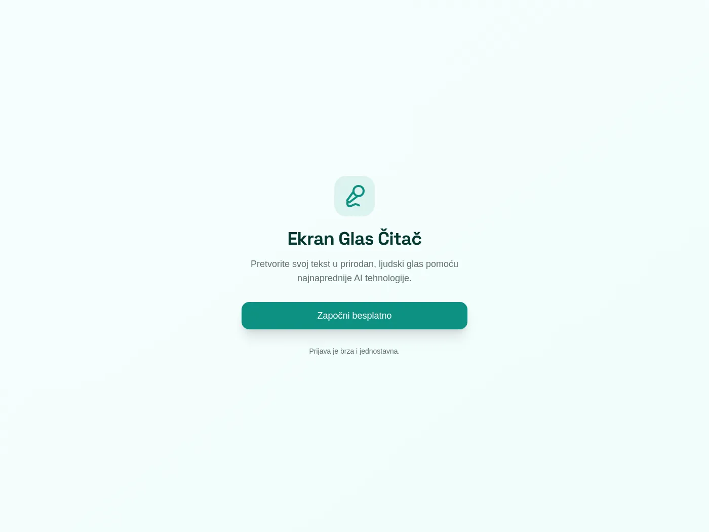 Ekran Glas Čitač
