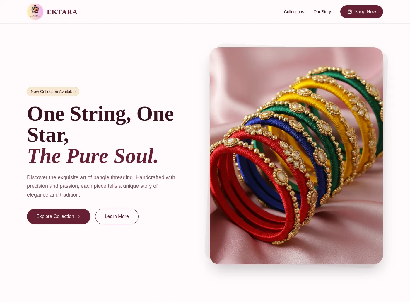 Ektara Shop Landing