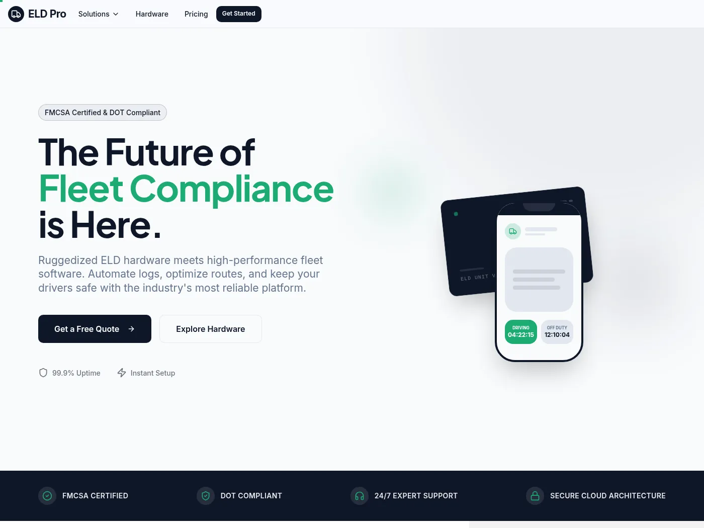 ELD Device Marketing Site