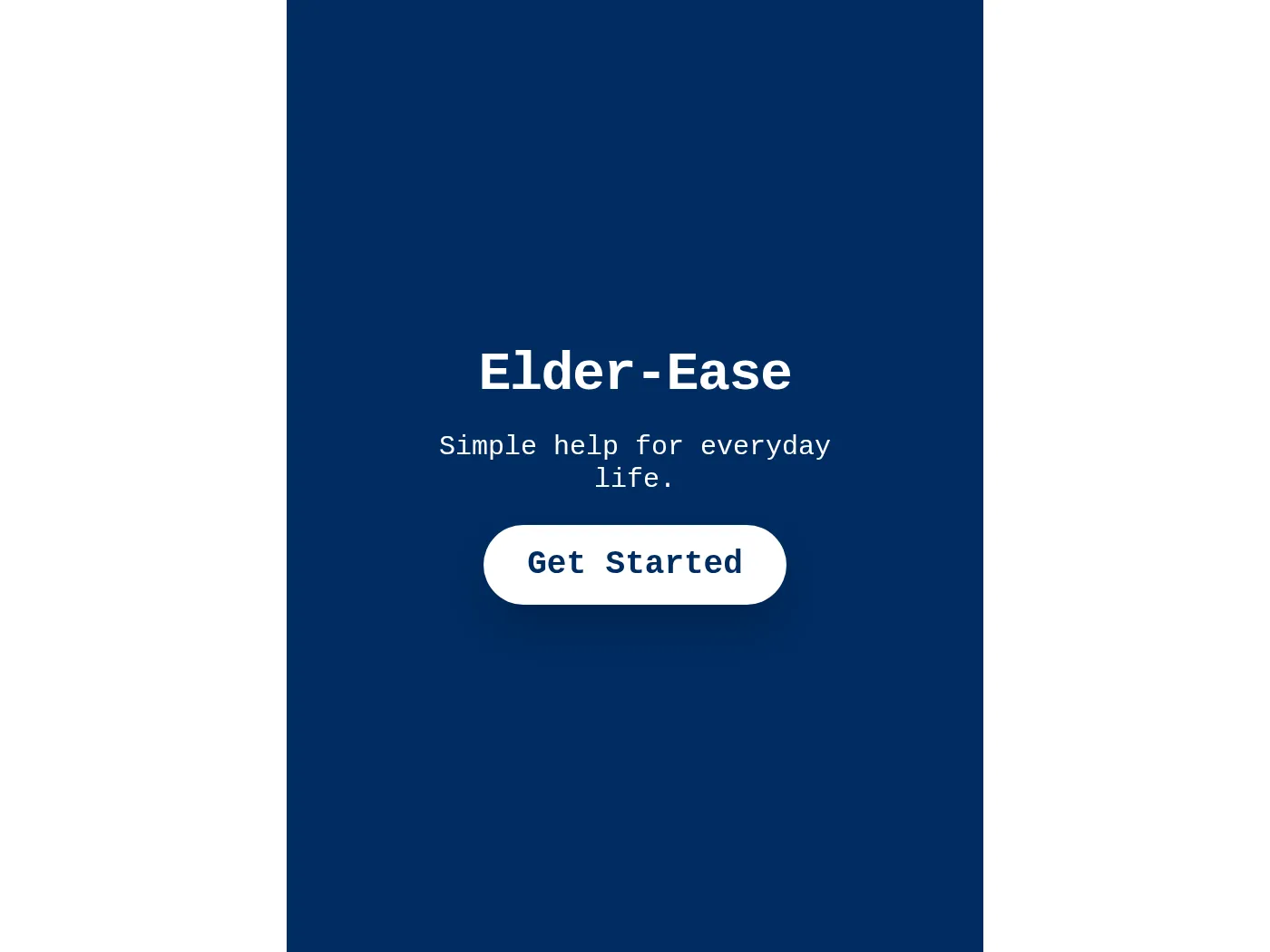 Elder-Ease Web App