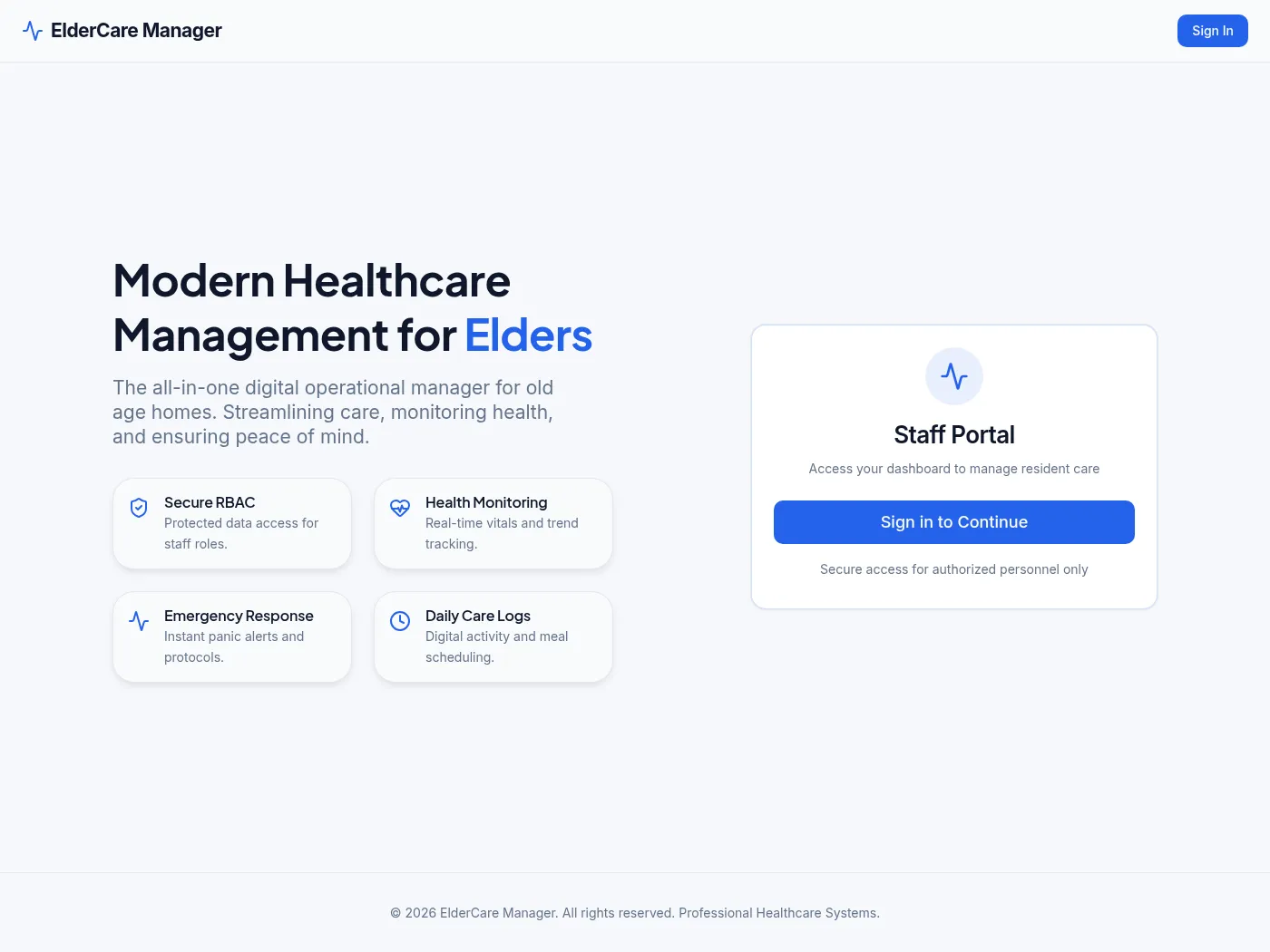 ElderCare Manager
