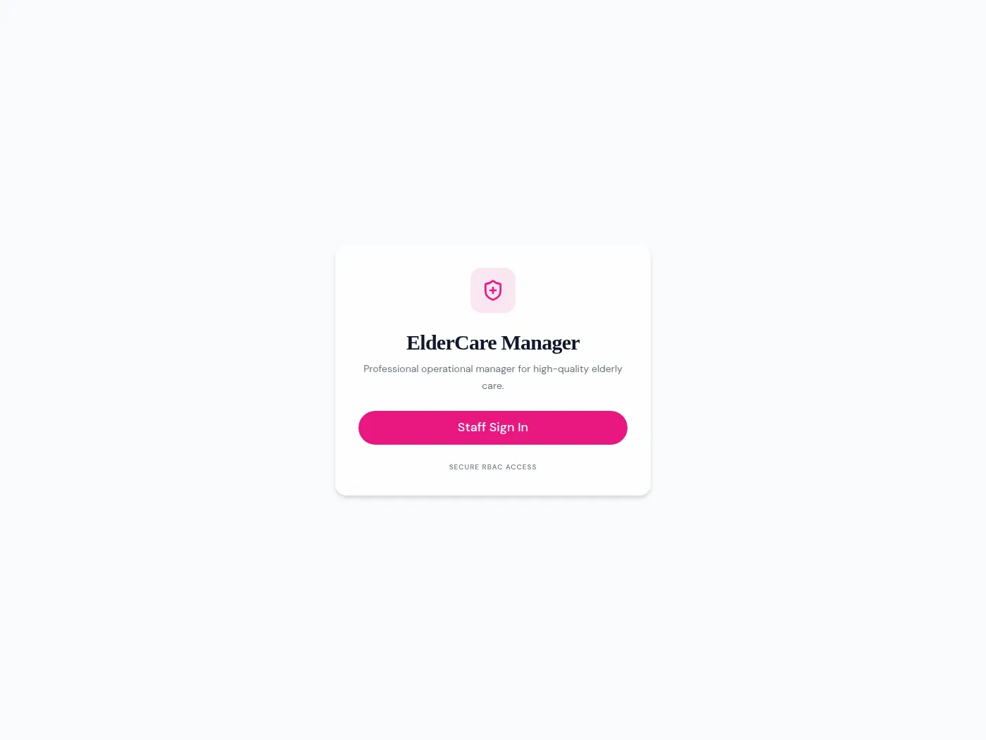 ElderCare Manager