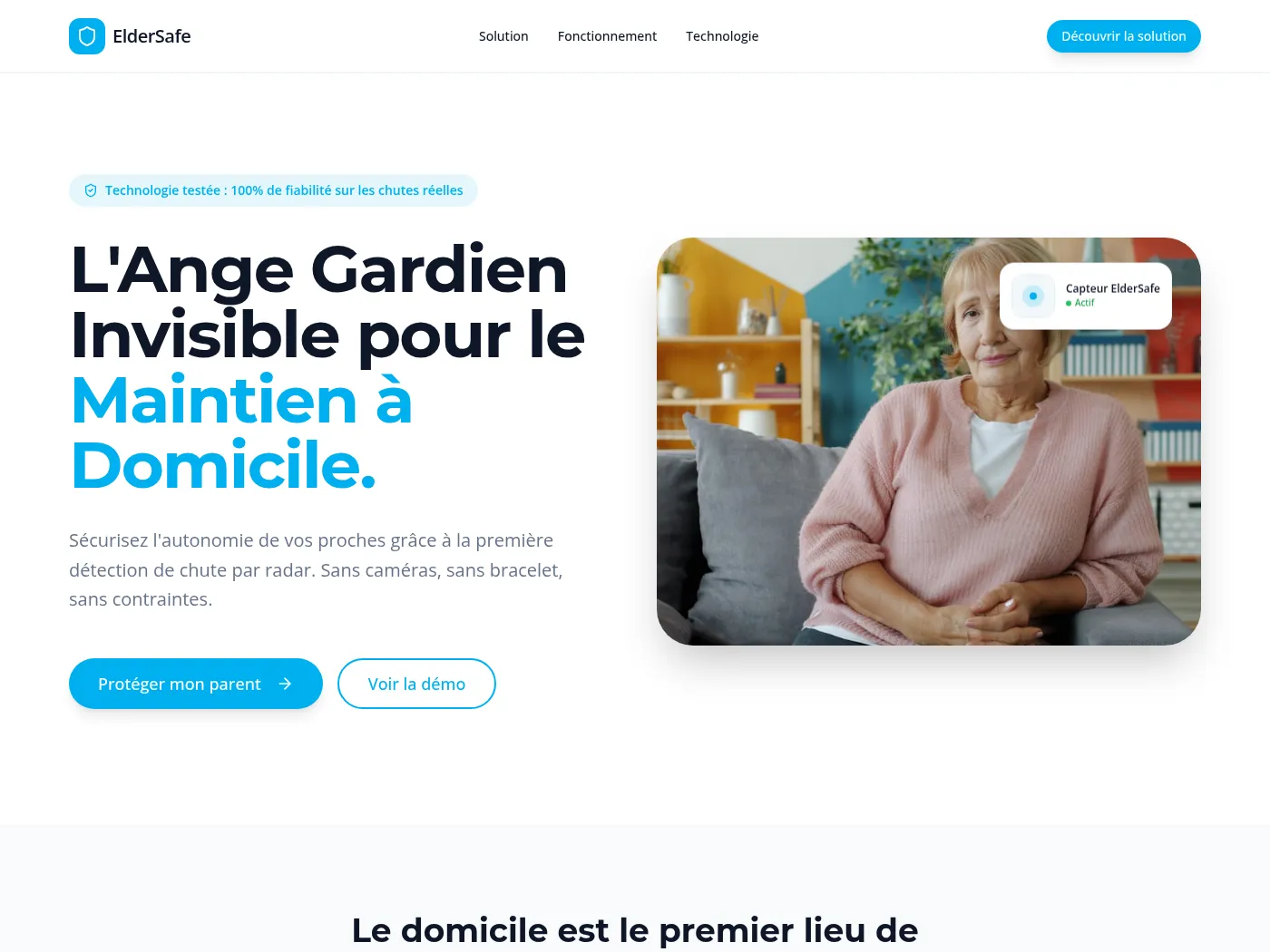 ElderSafe Landing Page