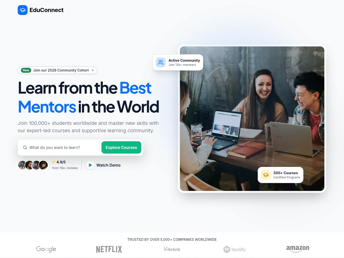 EduConnect Landing Page