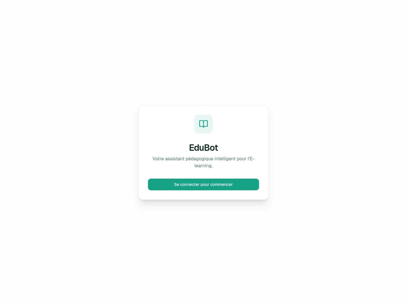 EduBot E-Learning Assistant