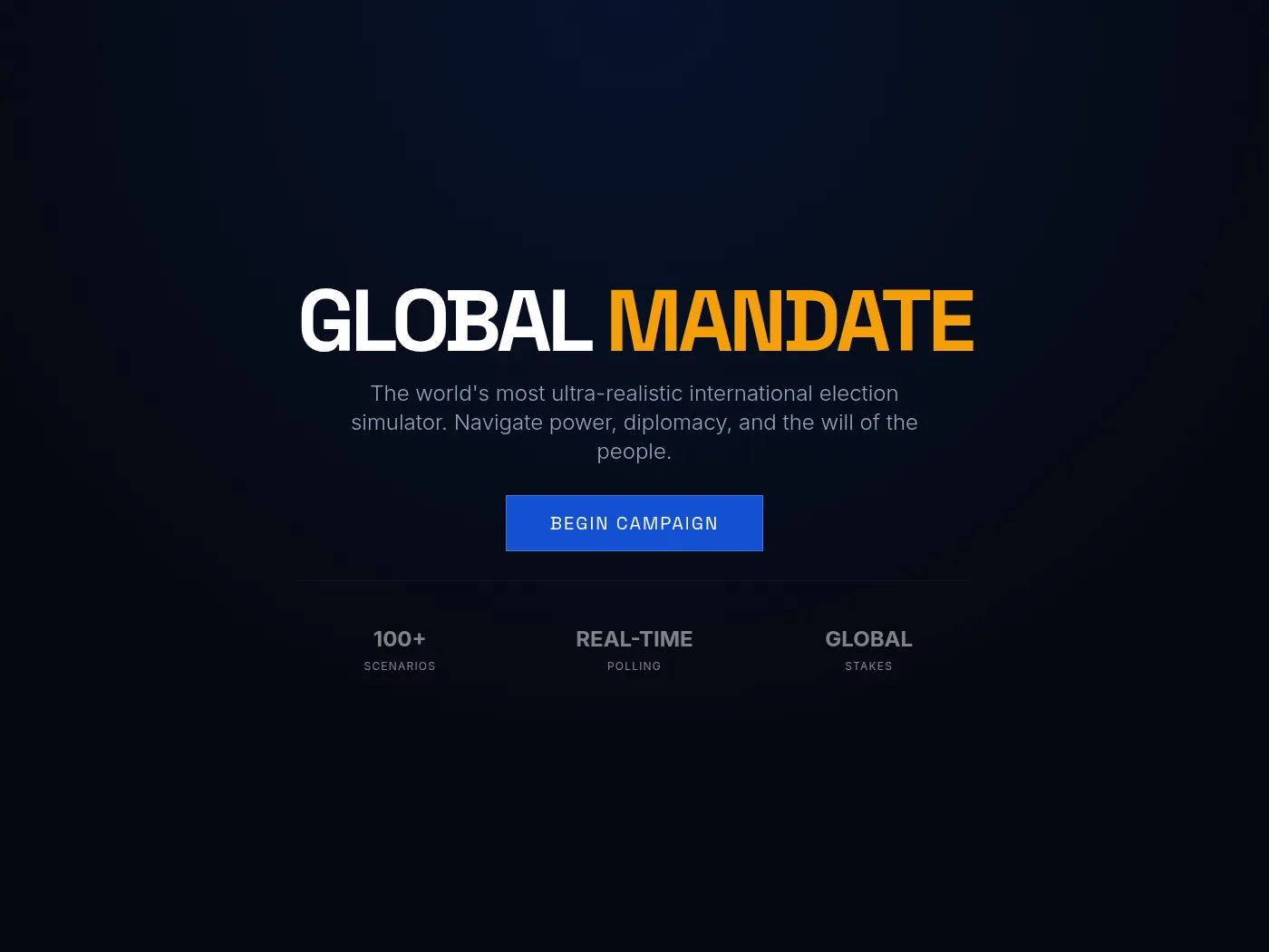 Global Election Simulator