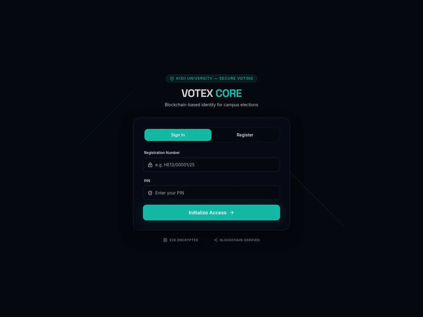 College Election Login
