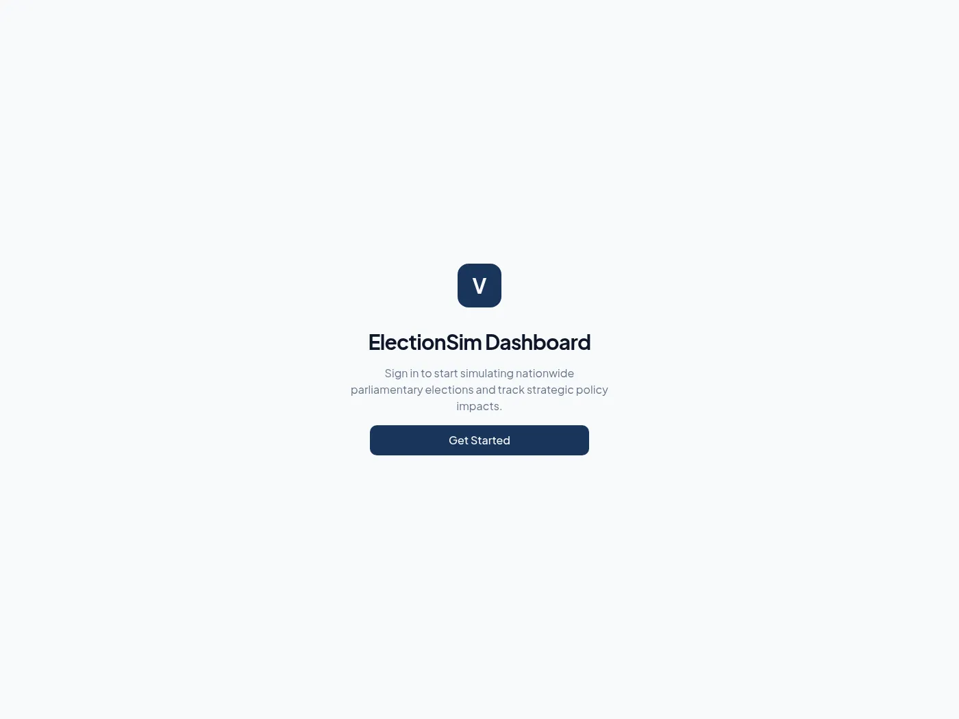 ElectionSim Dashboard