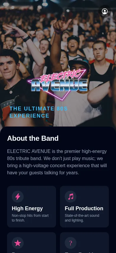 Electric Avenue Booking App