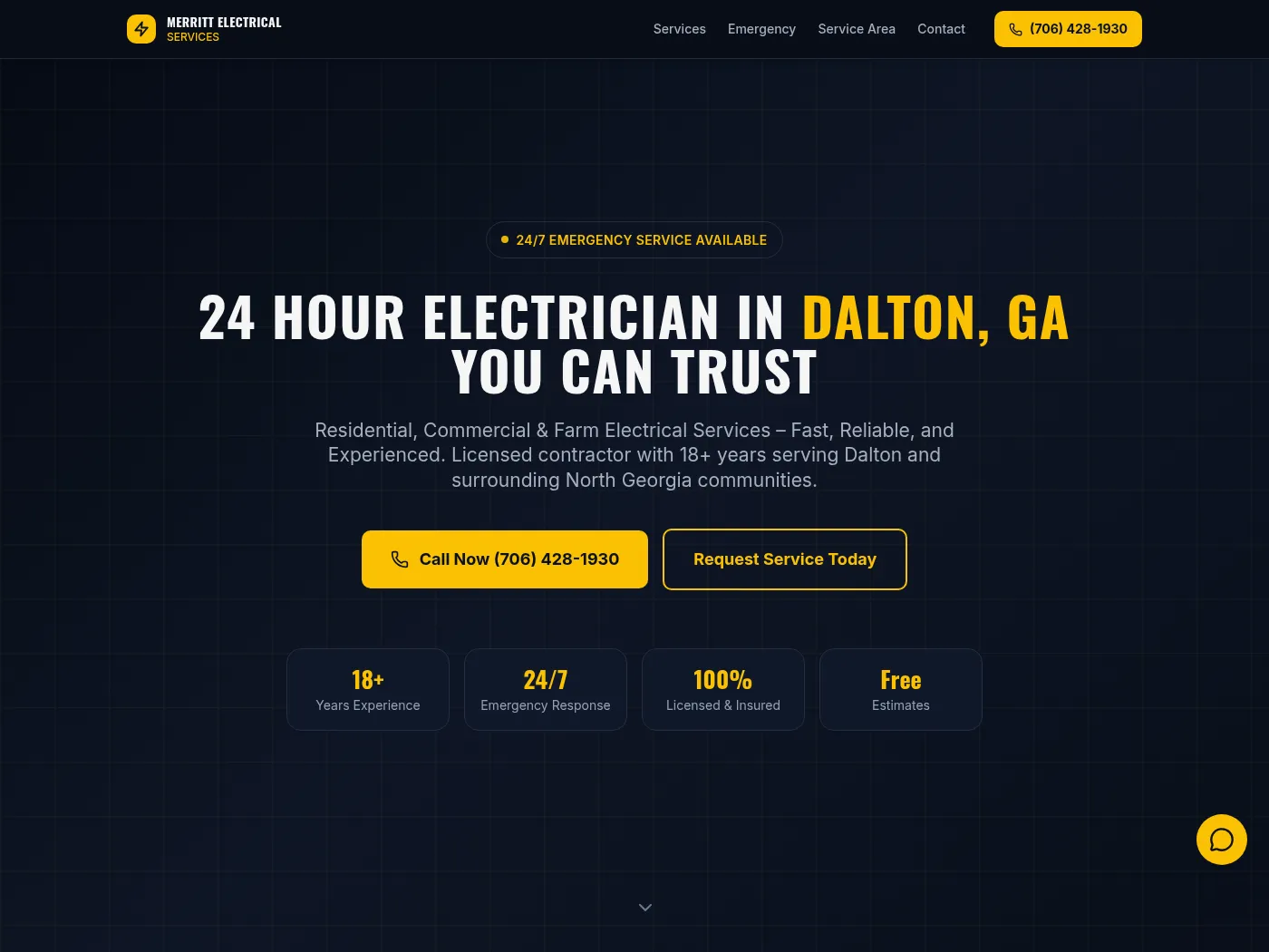 Merritt Electrician Website