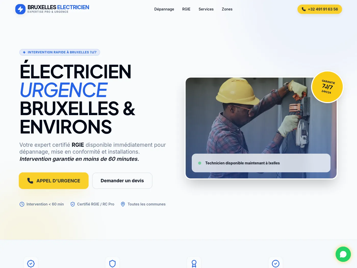 Brussels Electrician Pro Site