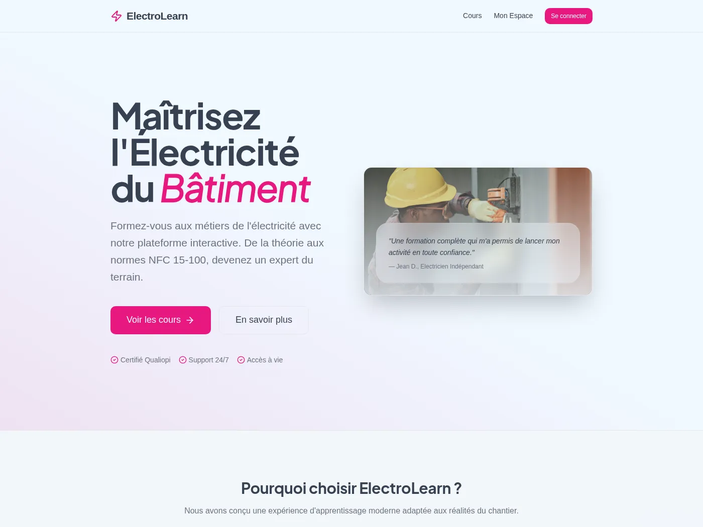 ElectroLearn Platform