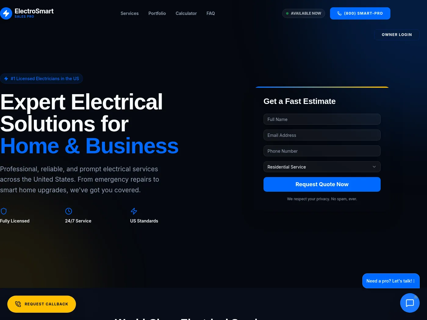 ElectroSmart Sales Pro