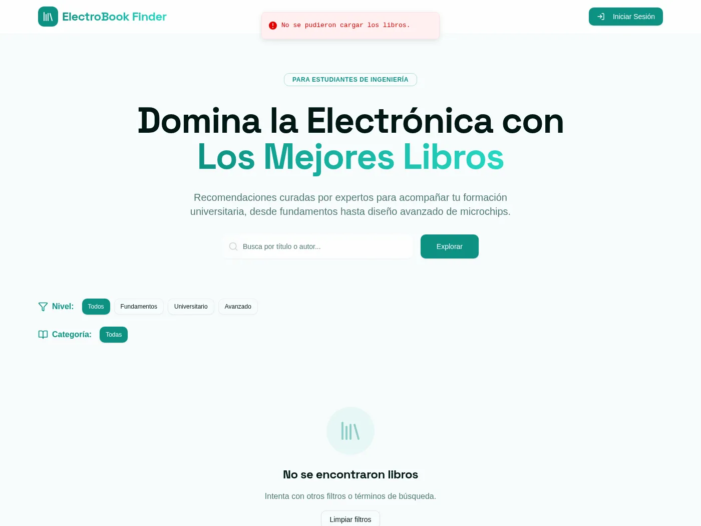 ElectroBook Finder