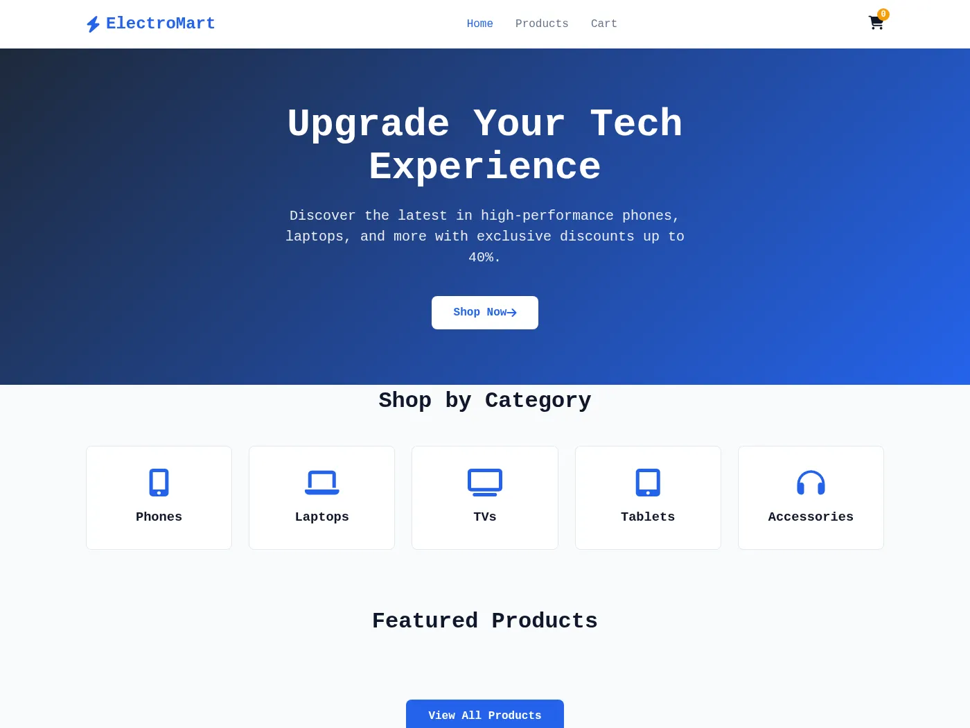 ElectroMart Webstore