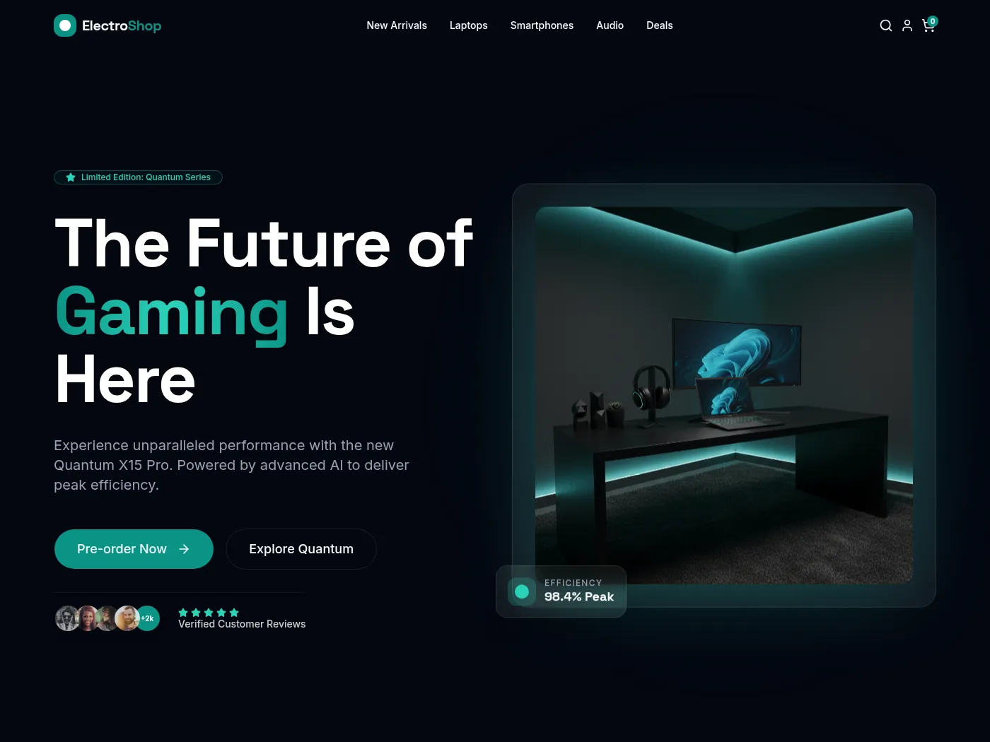 ElectroShop Landing
