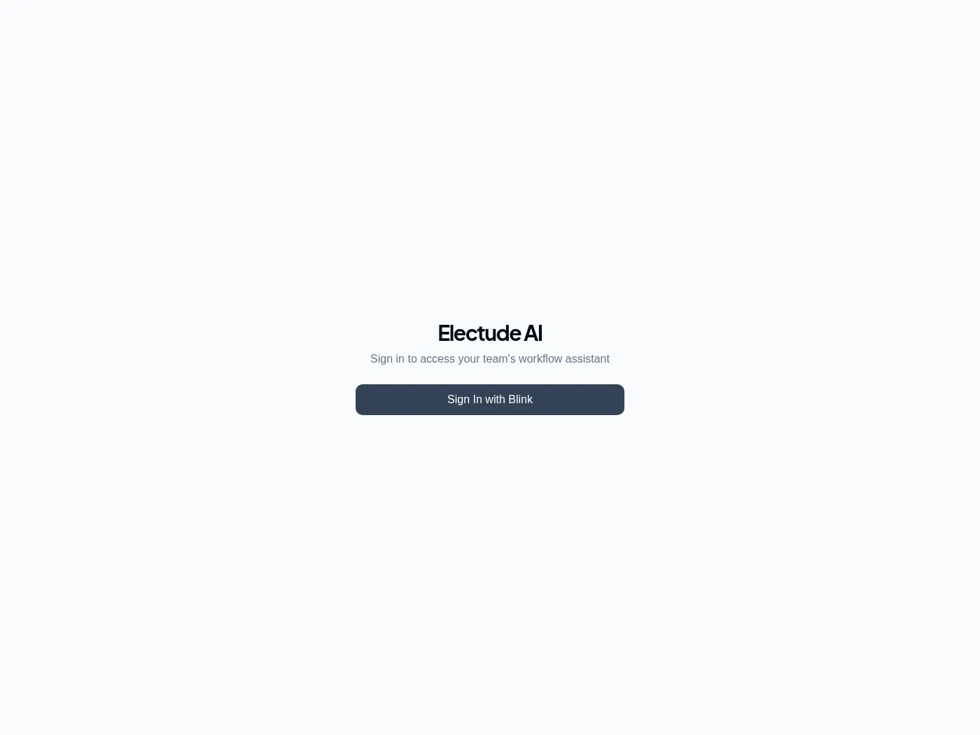 Electude AI Workflow Assistant