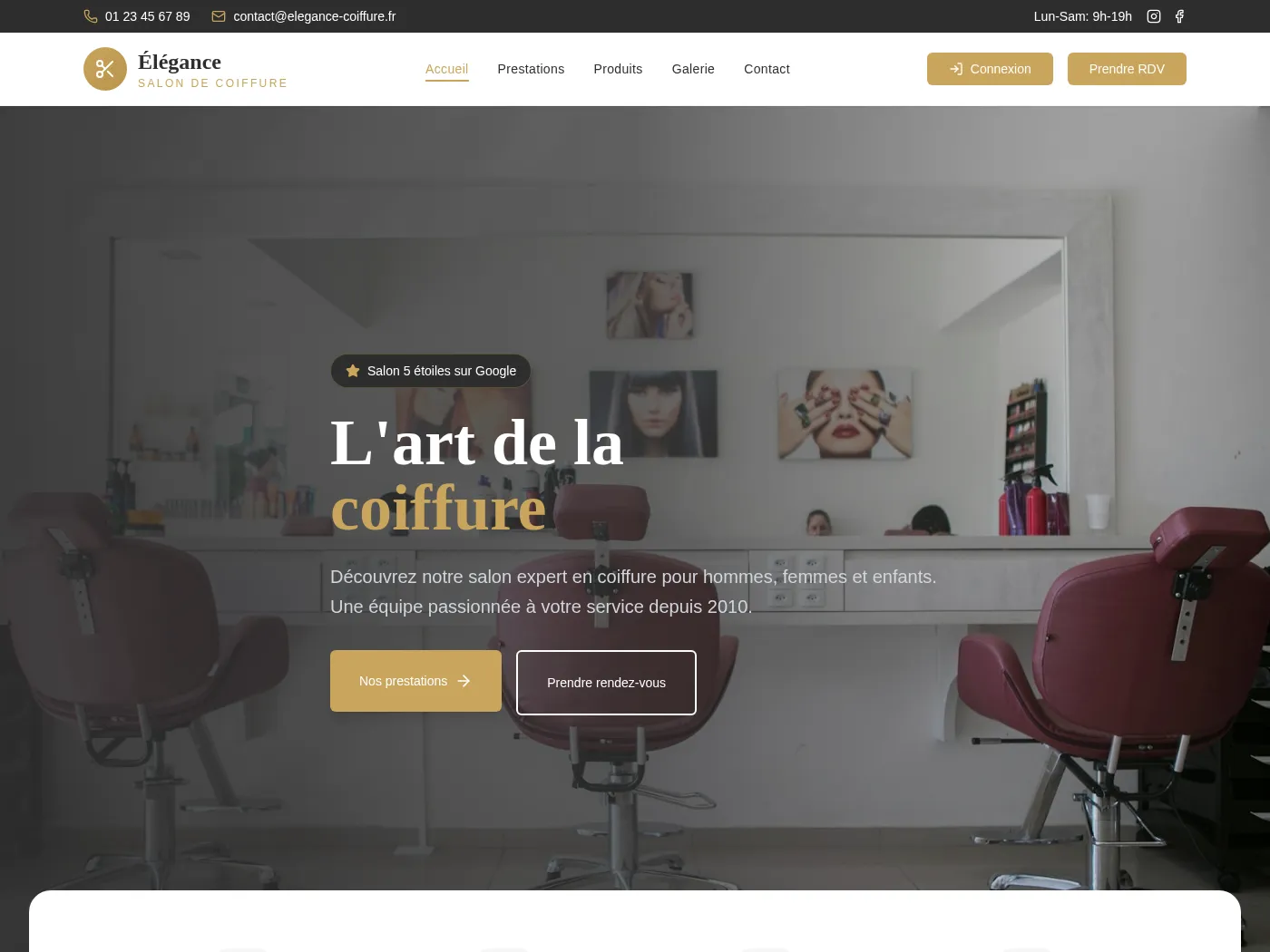 Élégance Coiffure App