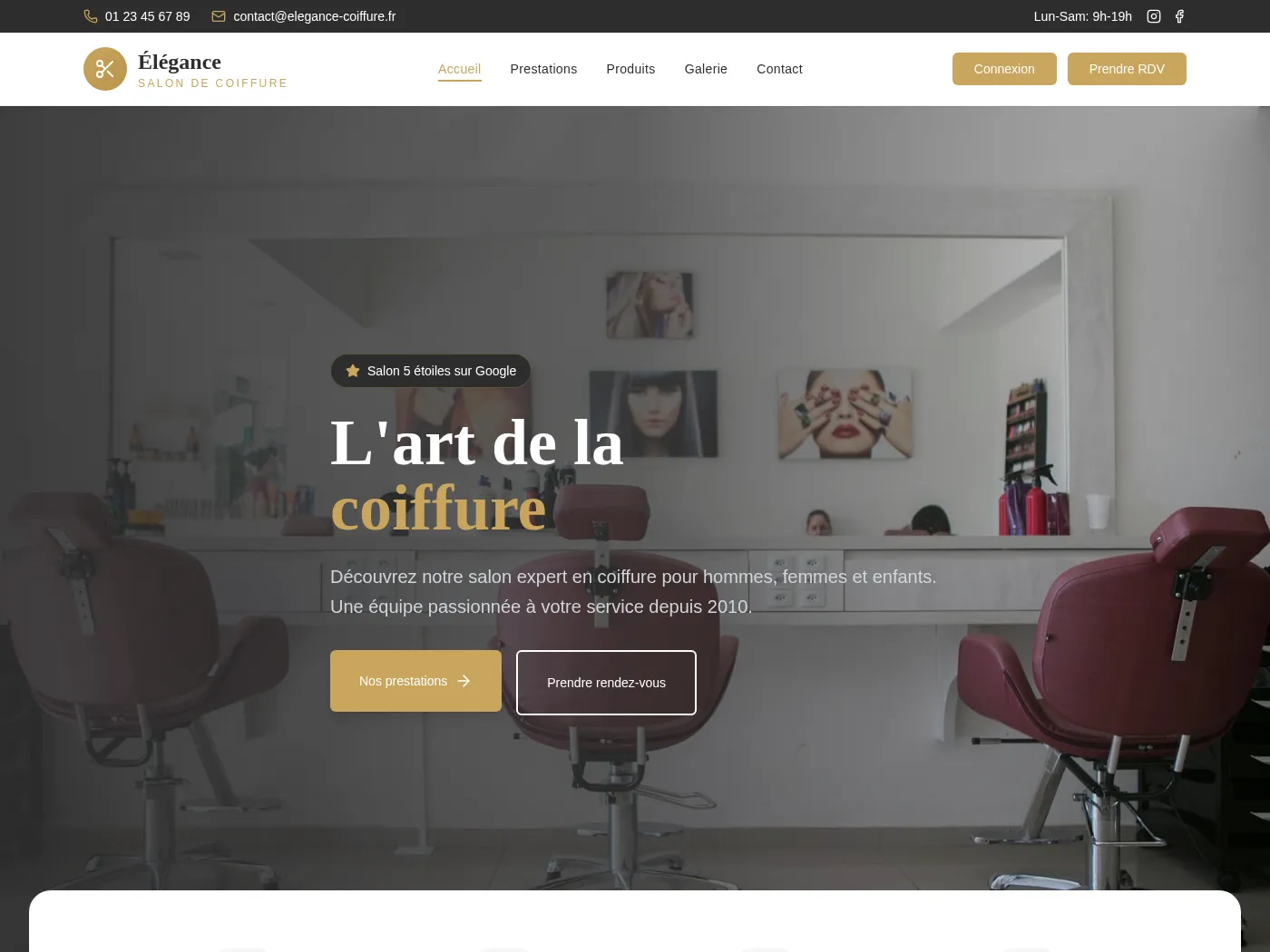Élégance Coiffure App
