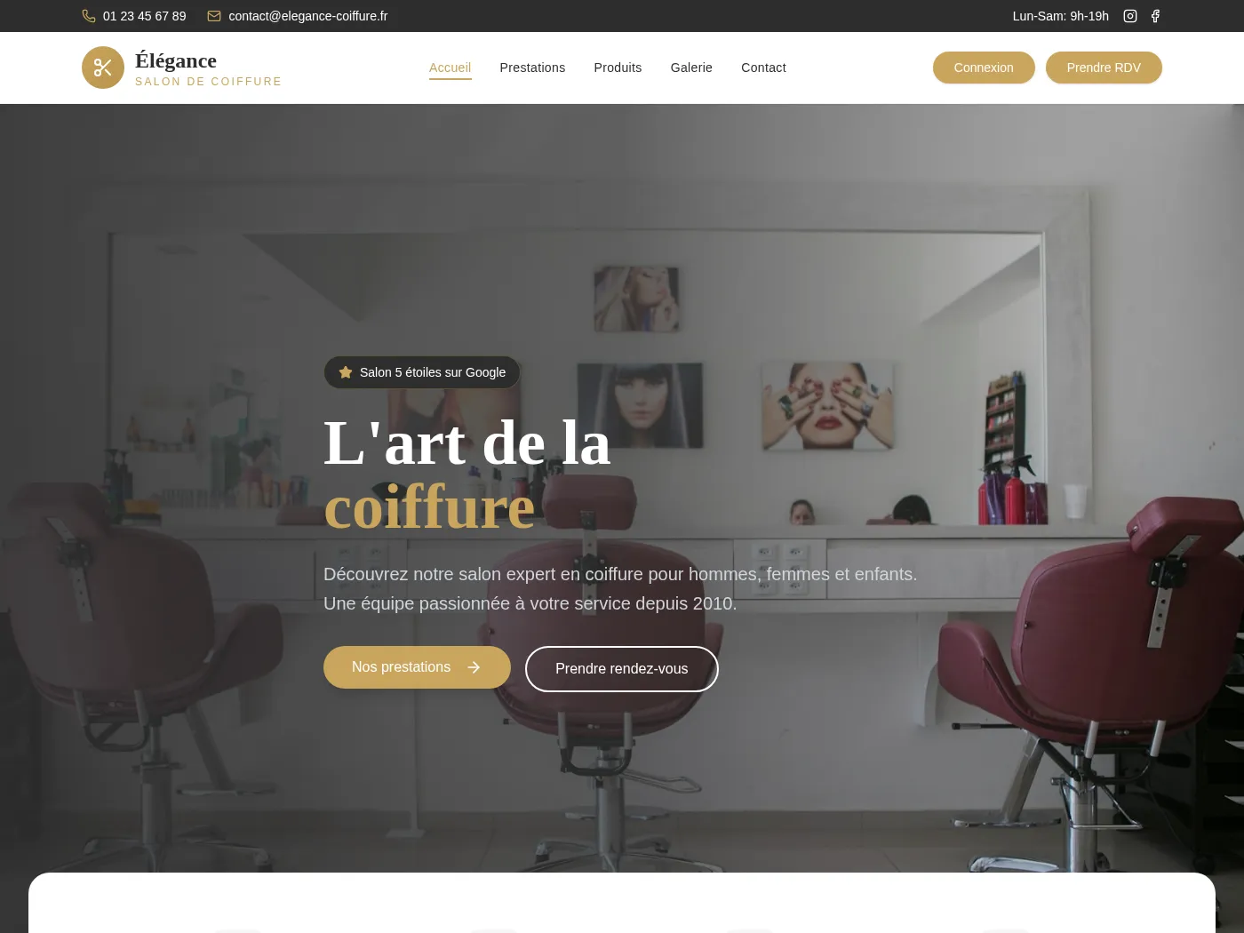 Élégance Salon Web